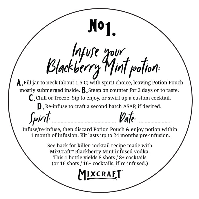 Blackberry Mint Spirit Infusion Kit – MixCraft