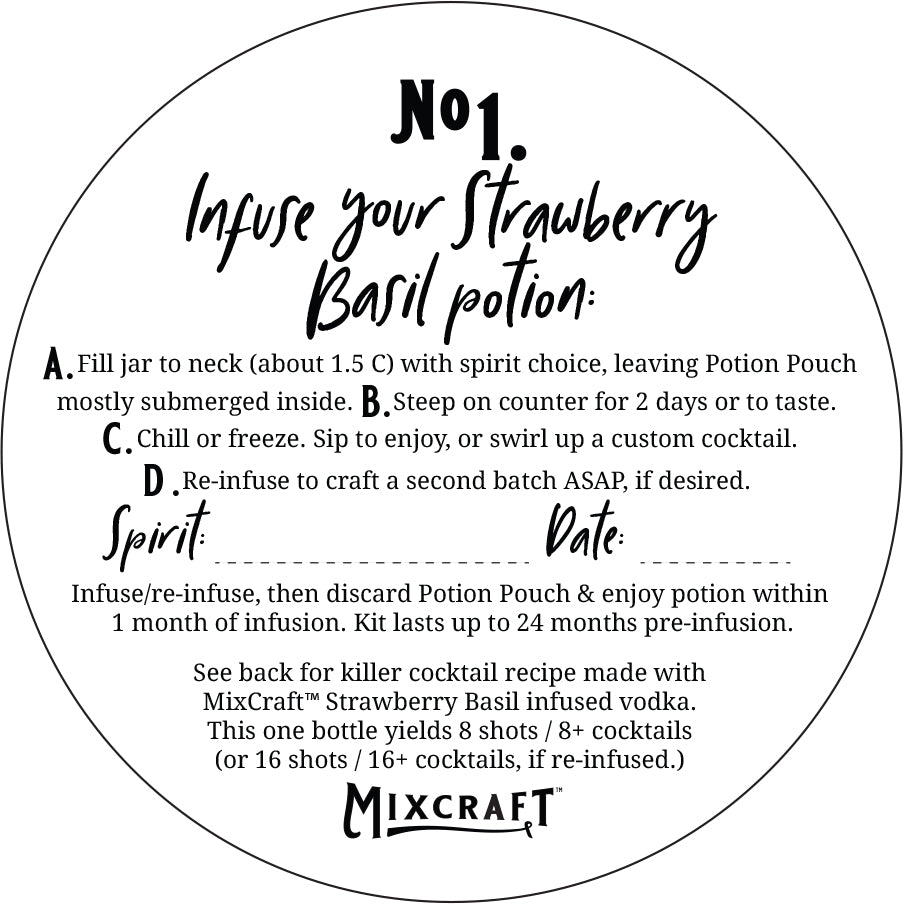 Strawberry Basil Spirit Infusion Kit – MixCraft